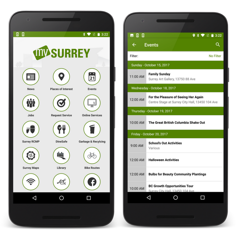 City of Surrey’s Citizen Engagement Mobile App - Mobile App Development ... City of Surrey’s Citizen Engagement Mobile App - Mobile App Development ...
