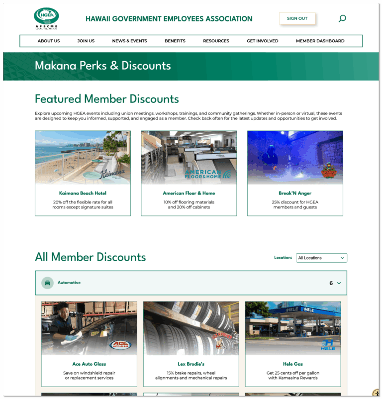 Hawaii Government Employees Association (HGEA) Launch New Website and ...