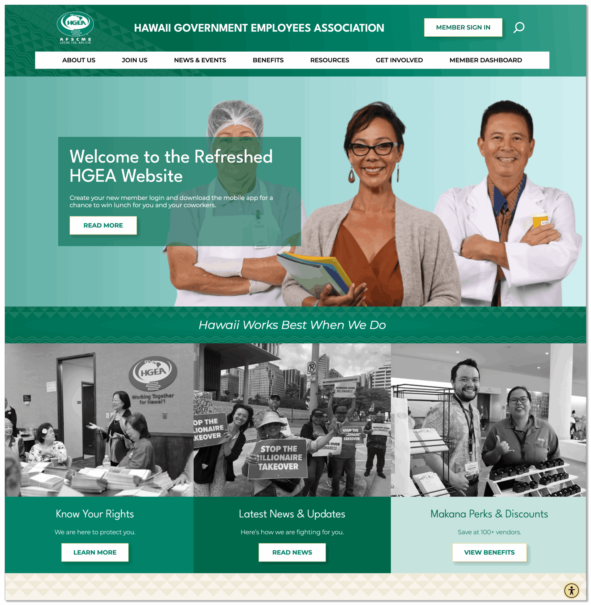 Hawaii Government Employees Association (HGEA) Launch New Website and ...